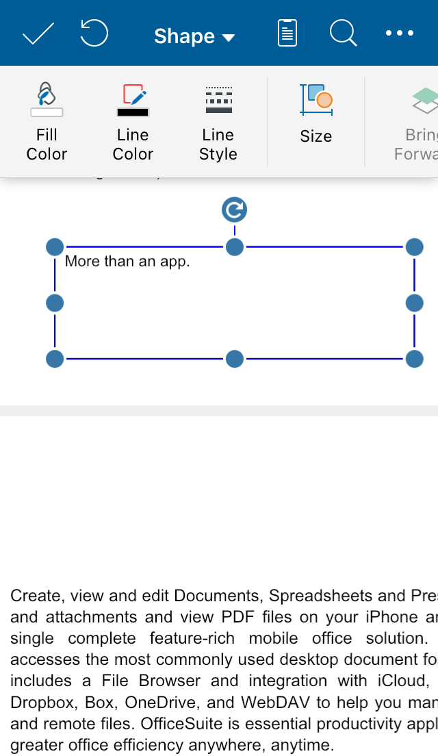 Insert a Text Box in Documents – MobiSystems